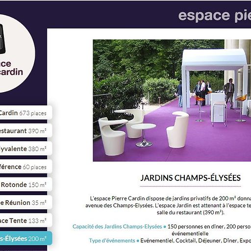 ESPACE CARDIN - Haut lieu de l’événementiel à Paris - Acteur Fête France